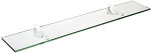 spancraft glass monarch glass shelf, white, 6 x 21