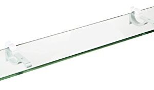 Spancraft Glass Monarch Glass Shelf, White, 6 x 21