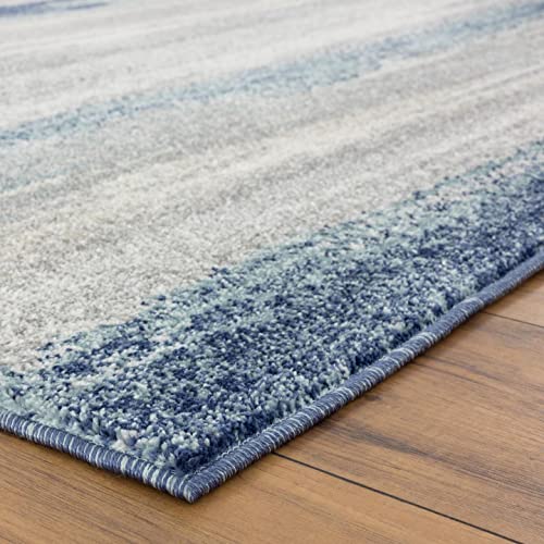 LUXE WEAVERS 7501 Modern Abstract Area Rug, Blue/Size 8x10