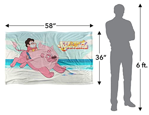 Steven Universe Steven and Lion Officially Licensed Silky Touch Super Soft Throw Blanket 36" x 58"