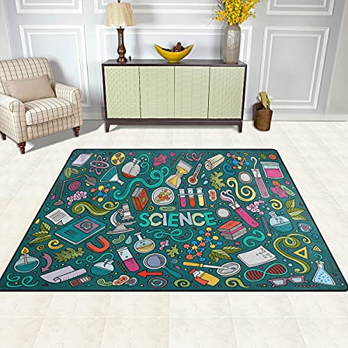 ALAZA Science Chemistry Area Rug Rugs for Living Room Bedroom 7' x 5'