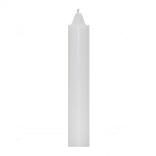 White Jumbo Candle ~ 9" X 1.5" ~ Pagan Hoodoo Wicca Spell Altar Witch