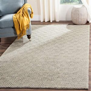 SAFAVIEH Natura Collection 3' x 5' Blue NAT503B Handmade Premium Wool Area Rug