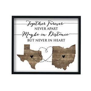 two state print | personalized grandparent sign | long distance gift | going away gift | moving away present | state to state gift | mother’s day gift | father’s day gift