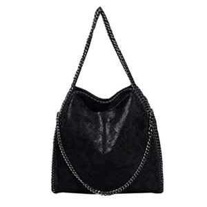 jothin large crossbody bags for women tote bag for women womens shoulder bags chain purse designer handbags for women(black)