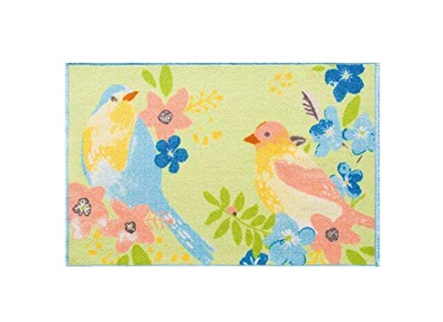 Blossoms & Blooms Easter Spring Printed Accent Rug 20" X 30" (Birds)