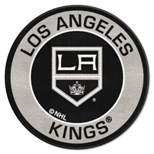 fanmats 18874 los angeles kings roundel rug – 27in. diameter