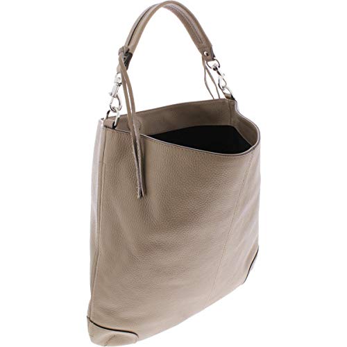 Rebecca Minkoff Reagan Leather Hobo Shoulder Bag (Smokey Taupe)