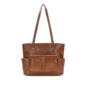 patricia nash | bolsena tote purse for women | leather tote bag for women, tan