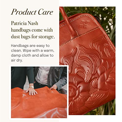 Patricia Nash | Bolsena Tote Purse for Women | Leather Tote Bag for Women, Tan