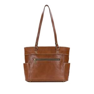 Patricia Nash | Bolsena Tote Purse for Women | Leather Tote Bag for Women, Tan