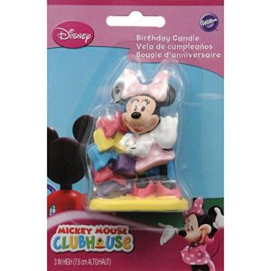 wilton disney mickey mouse clubhouse minnie candle,multicolor,small