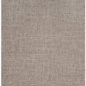 SAFAVIEH Courtyard Collection 5'3" x 7'7" Brown CY8576 Indoor/ Outdoor Waterproof Easy--Cleaning Patio Backyard Mudroom Area--Rug