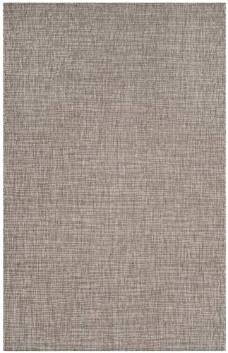 SAFAVIEH Courtyard Collection 5'3" x 7'7" Brown CY8576 Indoor/ Outdoor Waterproof Easy--Cleaning Patio Backyard Mudroom Area--Rug