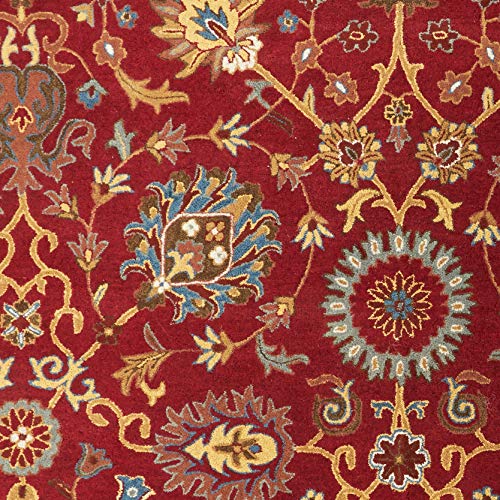 SAFAVIEH Heritage Collection 8' x 10' Red HG655A Handmade Traditional Oriental Premium Wool Area Rug