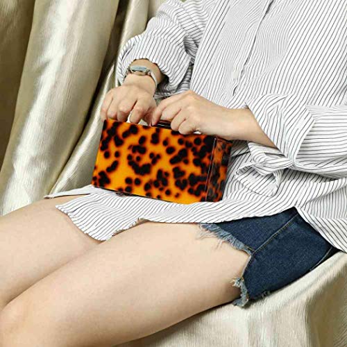 Puedo Women Evening Bag Acrylic Clutch Purse Perspex Box Colorful Geometric Design Handbags Shoulder Crossbody Bag