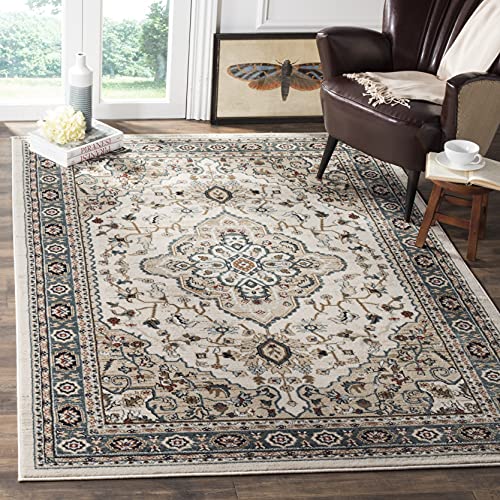 SAFAVIEH Lyndhurst Collection 5'3" x 7'6" Cream/Beige LNH338B Traditional Oriental Non-Shedding Living Room Bedroom Dining Home Office Area Rug