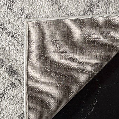 SAFAVIEH Adirondack Collection 8' x 10' Light Grey/Grey ADR131C Modern Diamond Distressed Non-Shedding Living Room Bedroom Dining Home Office Area Rug