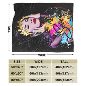 Shxjdthafa Selena Quintanilla Ultra-Soft Micro Fleece Blanket Throw Super Soft Blanket 60"x50"