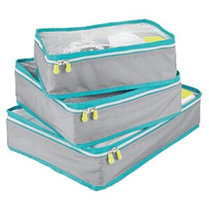 インターデザイン(interdesign) aspen storage case, 1.3 x 31.75 x 43.2 cm, gray/teal