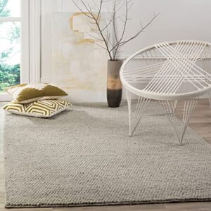 SAFAVIEH Natura Collection 2' x 3' Ivory NAT620A Handmade Premium Wool Accent Rug