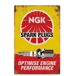 original vintage design spark plugs tin metal wall decoration signs, thick tinplate print poster wall art for man cave/garage