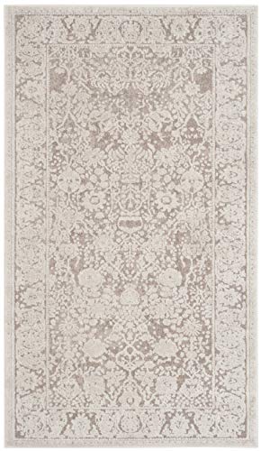 SAFAVIEH Reflection Collection 3' x 5' Beige/Cream RFT663A Vintage Distressed Area Rug