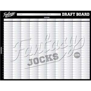 fantasyjocks 2023 – fantasy baseball draft board kit w 750+player labels (12 team)