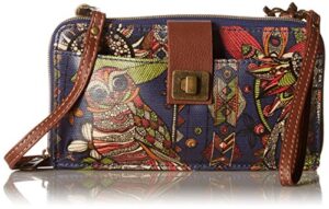 sakroots artist circle large smartphone cross-body phone wallet,midnight spirit desert