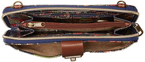 Sakroots Artist Circle Large Smartphone Cross-Body Phone Wallet,Midnight Spirit Desert