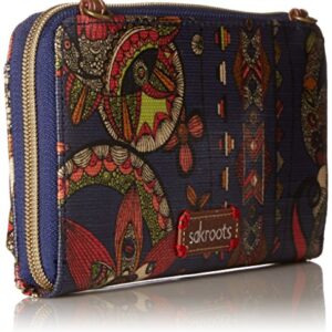 Sakroots Artist Circle Large Smartphone Cross-Body Phone Wallet,Midnight Spirit Desert