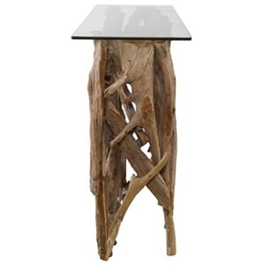 Spectacular Driftwood Console Table