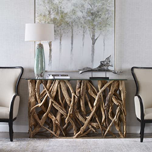 Spectacular Driftwood Console Table