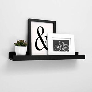 Kiera Grace Kieragrace Modern Floating-Shelves, 23-Inch by 4-Inch, Black