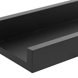 Kiera Grace Kieragrace Modern Floating-Shelves, 23-Inch by 4-Inch, Black