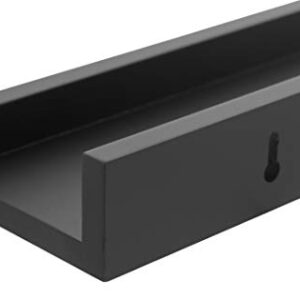 Kiera Grace Kieragrace Modern Floating-Shelves, 23-Inch by 4-Inch, Black