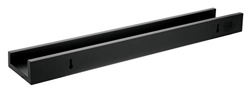 Kiera Grace Kieragrace Modern Floating-Shelves, 23-Inch by 4-Inch, Black