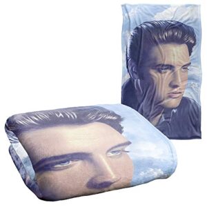 elvis presley big portrait silky touch super soft throw blanket 36″ x 58″