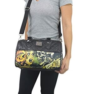 Liquor Brand Horror B Movie Cartoon Small Satchel Purse Crossbody bag