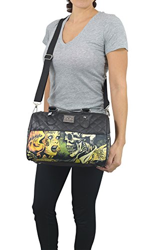 Liquor Brand Horror B Movie Cartoon Small Satchel Purse Crossbody bag