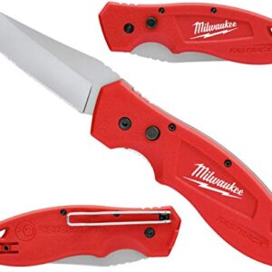 Milwaukee 48-22-1990 FASTBACK Smooth Folding Knife Stainless Steel