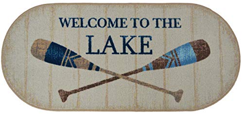 Cozy Cabin Welcome to the Lake Rug, 20"x44"