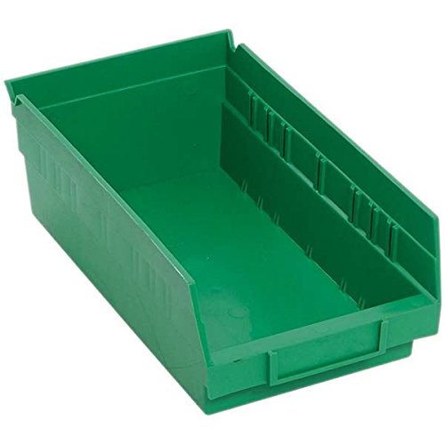 Economy Shelf Bin (4" H x 6 5/8" W x 11 5/8" D) [Set of 30] Color: Green