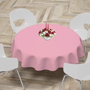 Plastic Tablecloths for Rectangle Tables 3 Pack 54" x 108" Party Table Cloths Disposable for 6 to 8 Foot Tables Indoor or Outdoor Parties Birthdays Weddings Christmas Anniversary Buffet Table (Pink)