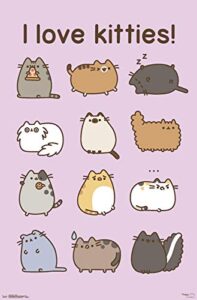 trends international pusheen – kitties wall poster, 22.375″ x 34″, premium unframed version