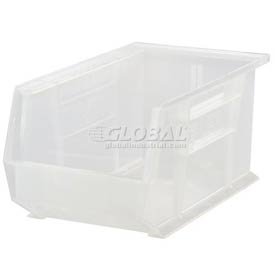 quantum storage systems qus241cl storage bins, clear