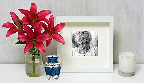 Trupoint Memorials Cremation Urns for Human Ashes - Decorative Urns, Urns for Human Ashes Female & Male, Urns for Ashes Adult Female, Funeral Urns - 1 Small Keepsake, Up to 3 oz, Blue