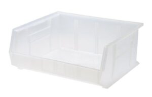 quantum storage systems qus250cl storage bins, clear