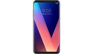 lg v30 silver for verizon 64gb – lte – 6in qhd plus fullvision display, lte, gsm (renewed)