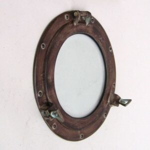 porthole glass 12″ aluminium antique – nautical maritime port hole